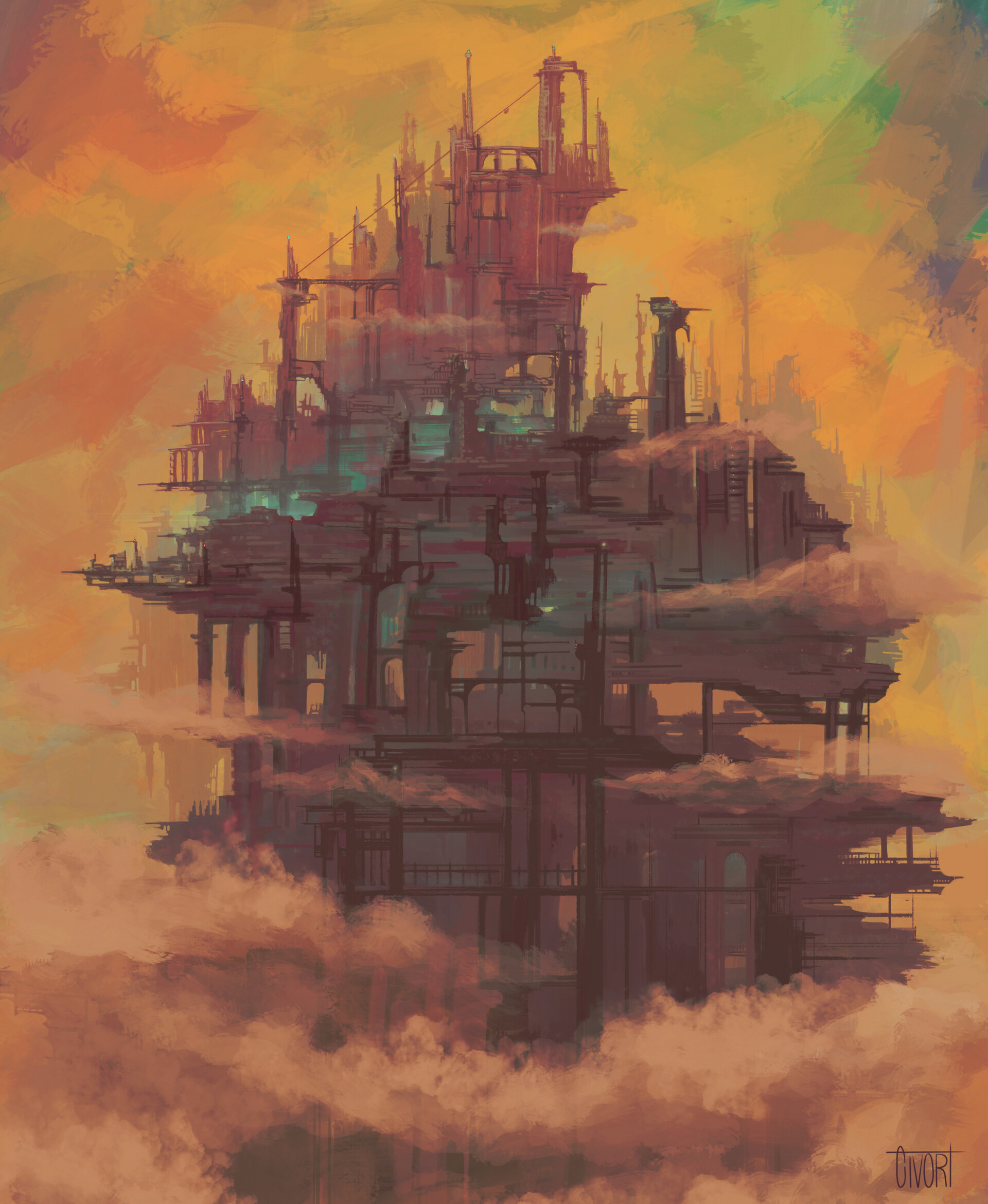 ArtStation - Steampunk city 2