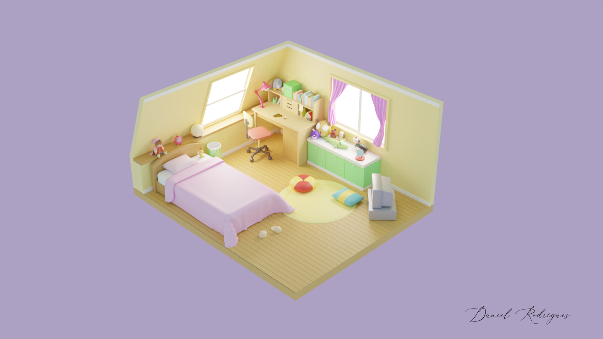 ArtStation - Sakura Kinomoto's Bedroom