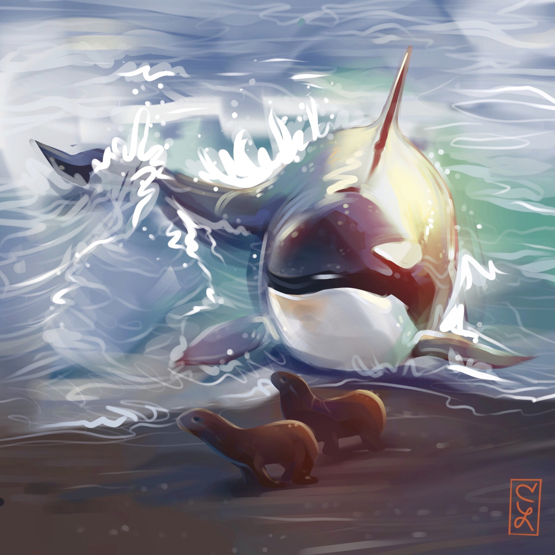 ArtStation - Orca study