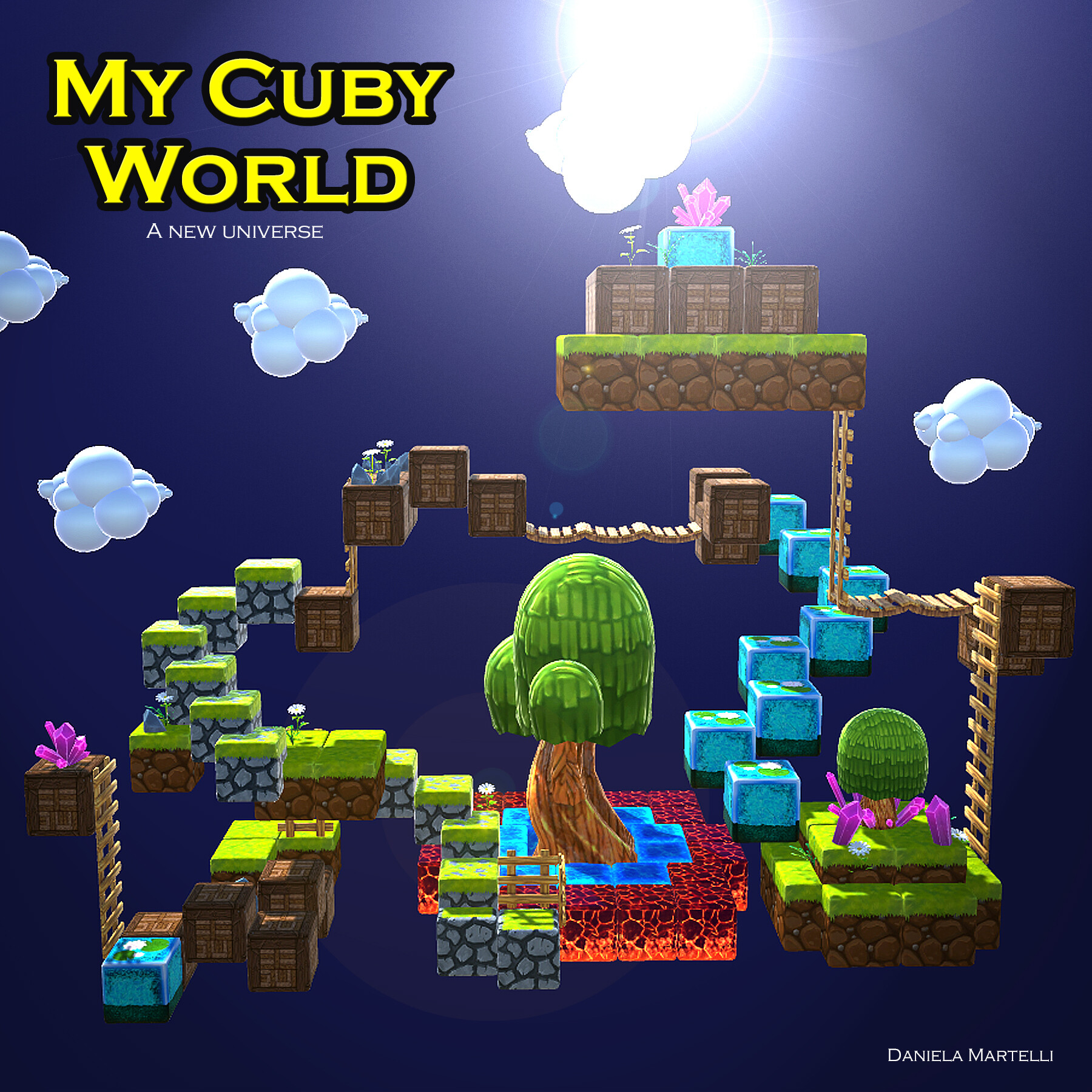 ArtStation - GAME DESIGN - CREATING A LEVEL WITH CUBES