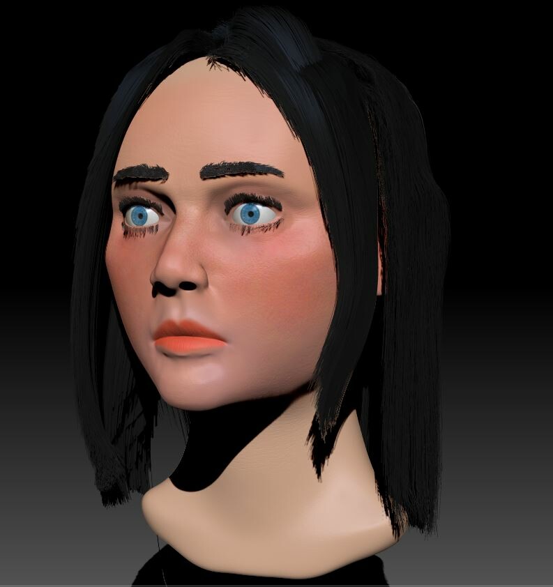 ArtStation - Female head practice