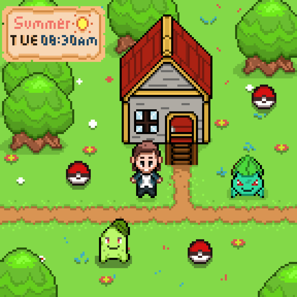 ArtStation - Pokemon Farm | fan art design, Sirajuddin Abraham