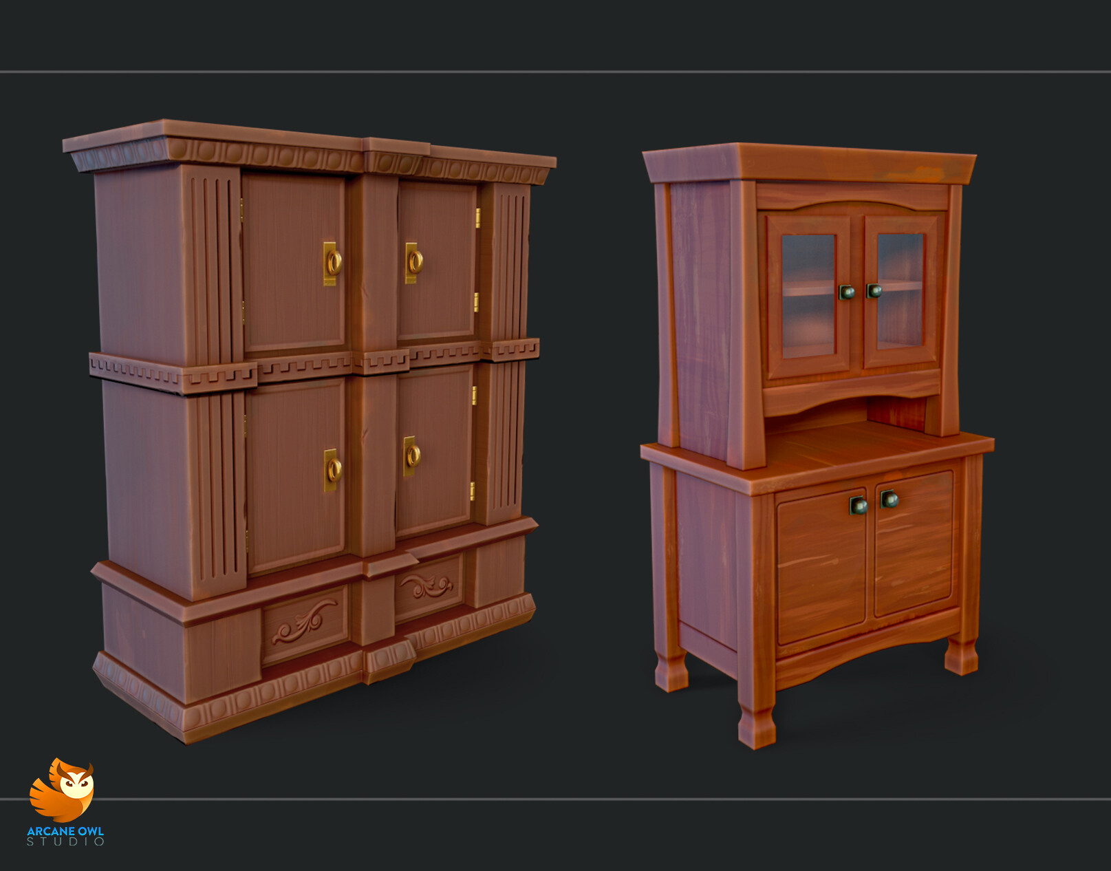 Arcane Owl Studio - Overwatch FanArt Props - Wooden Furniture