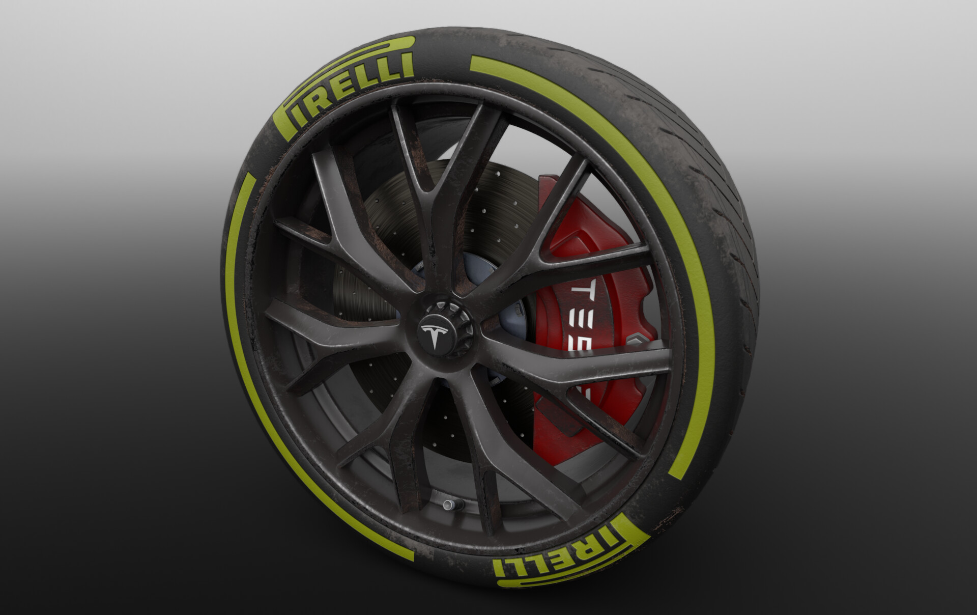 ArtStation - Tesla race wheel