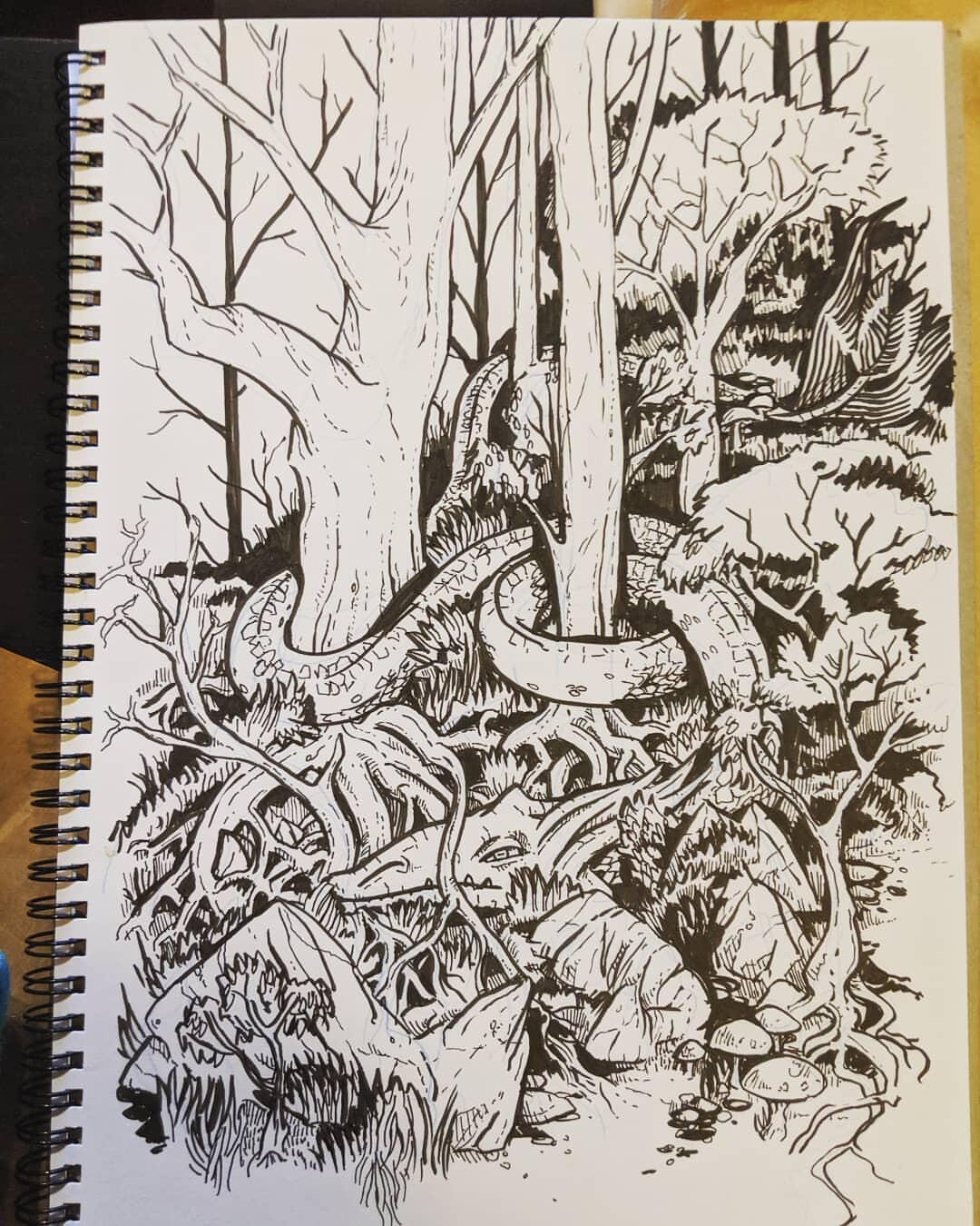 ArtStation - Inktober: Dragon