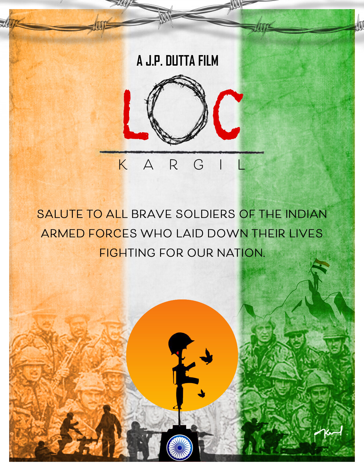 Nakul Anand - Loc Kargil Poster Design | Kargil Vijay Diwas | Nakul Anand