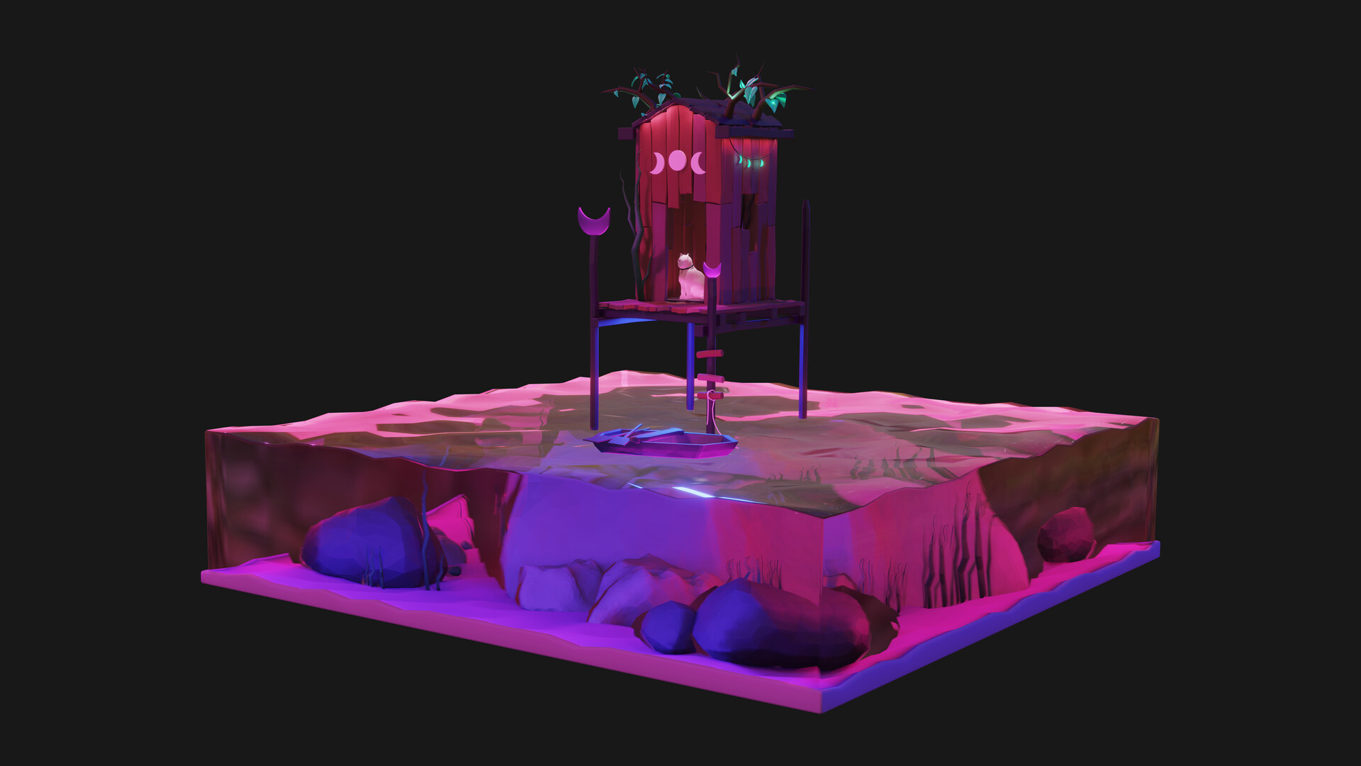 ArtStation - Moon Shrine