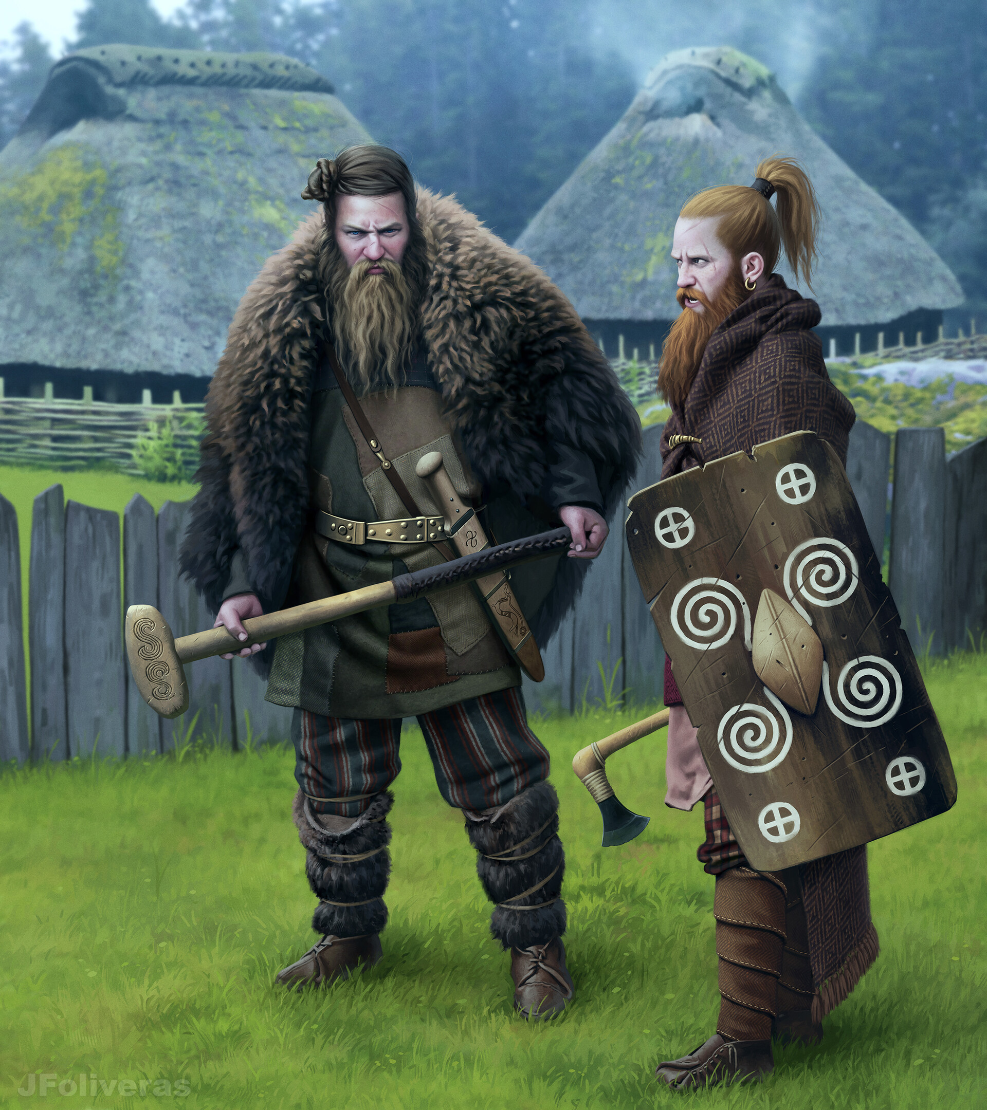 ArtStation - Germanic warriors