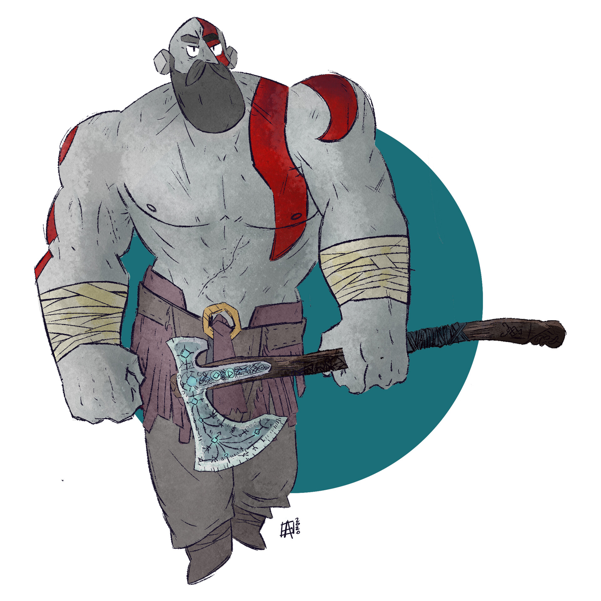 ArtStation - Kratos Fanart