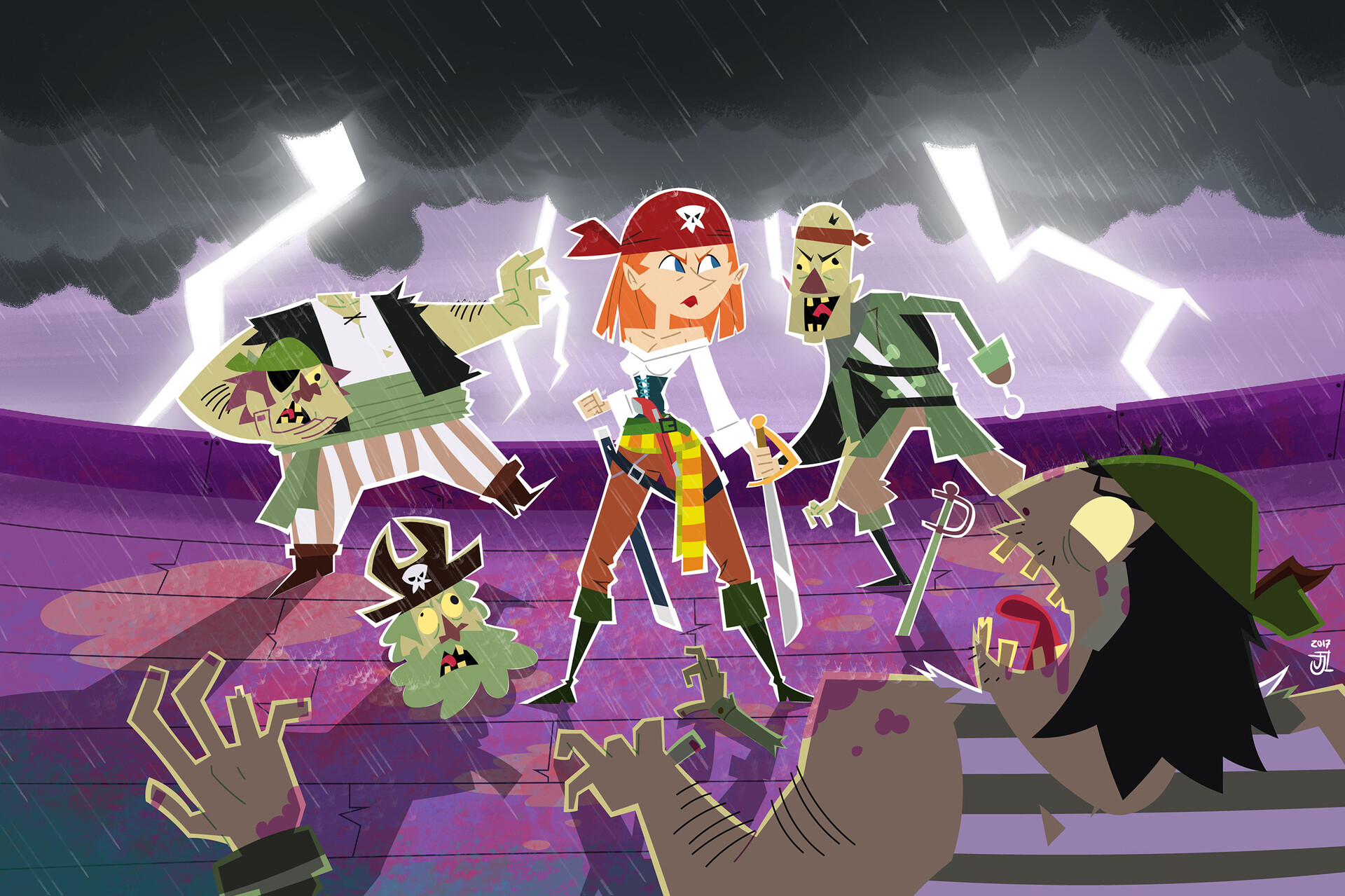 ArtStation - Pirate zombies!