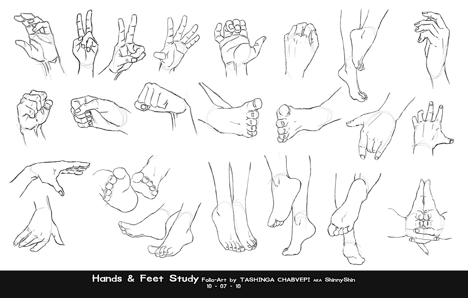 ArtStation - Hands & Feet Study