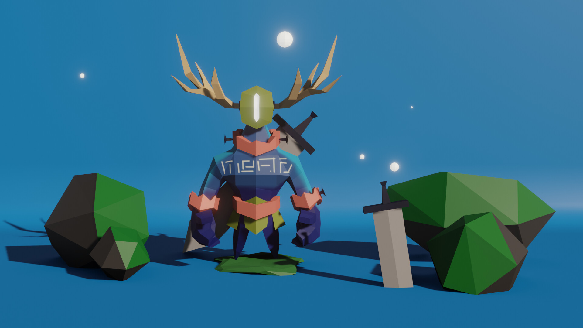 ArtStation - Low poly Druid