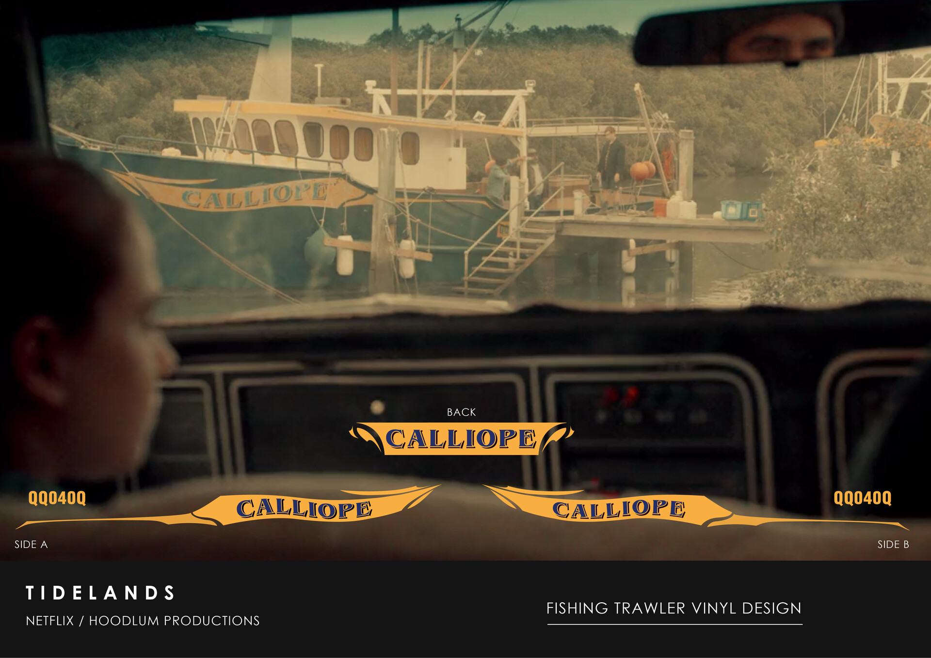 ArtStation - Tidelands - Netflix - Fishing Trawler Vinyl Design