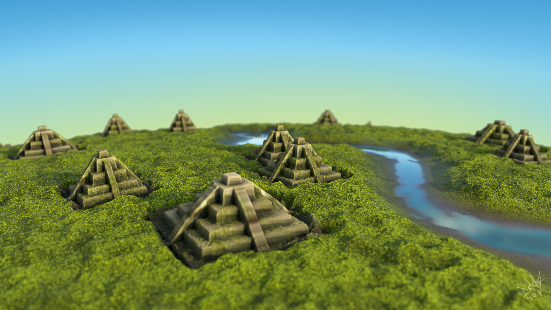 ArtStation - Mayan pyramids