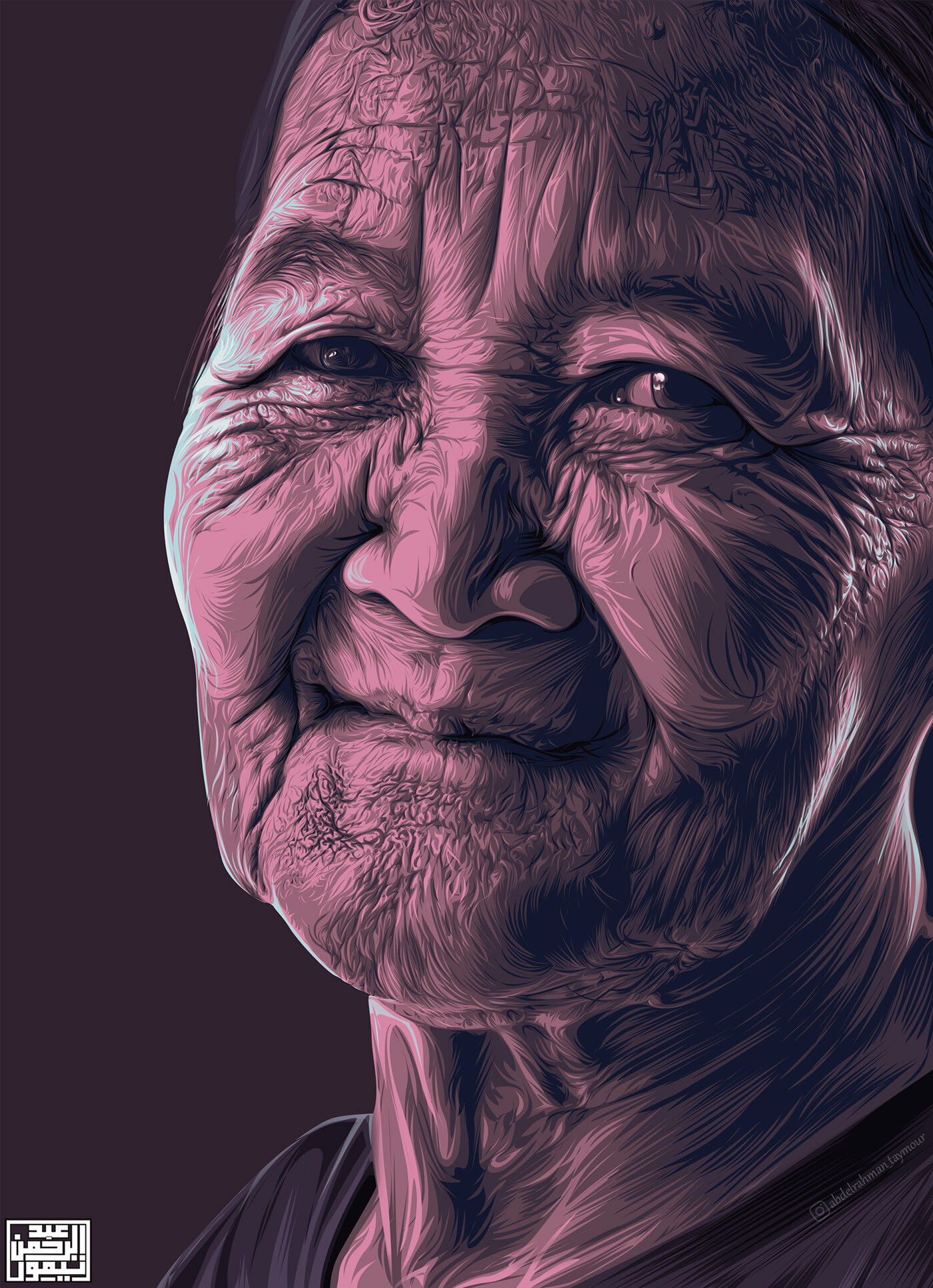 ArtStation - Old woman Vector art