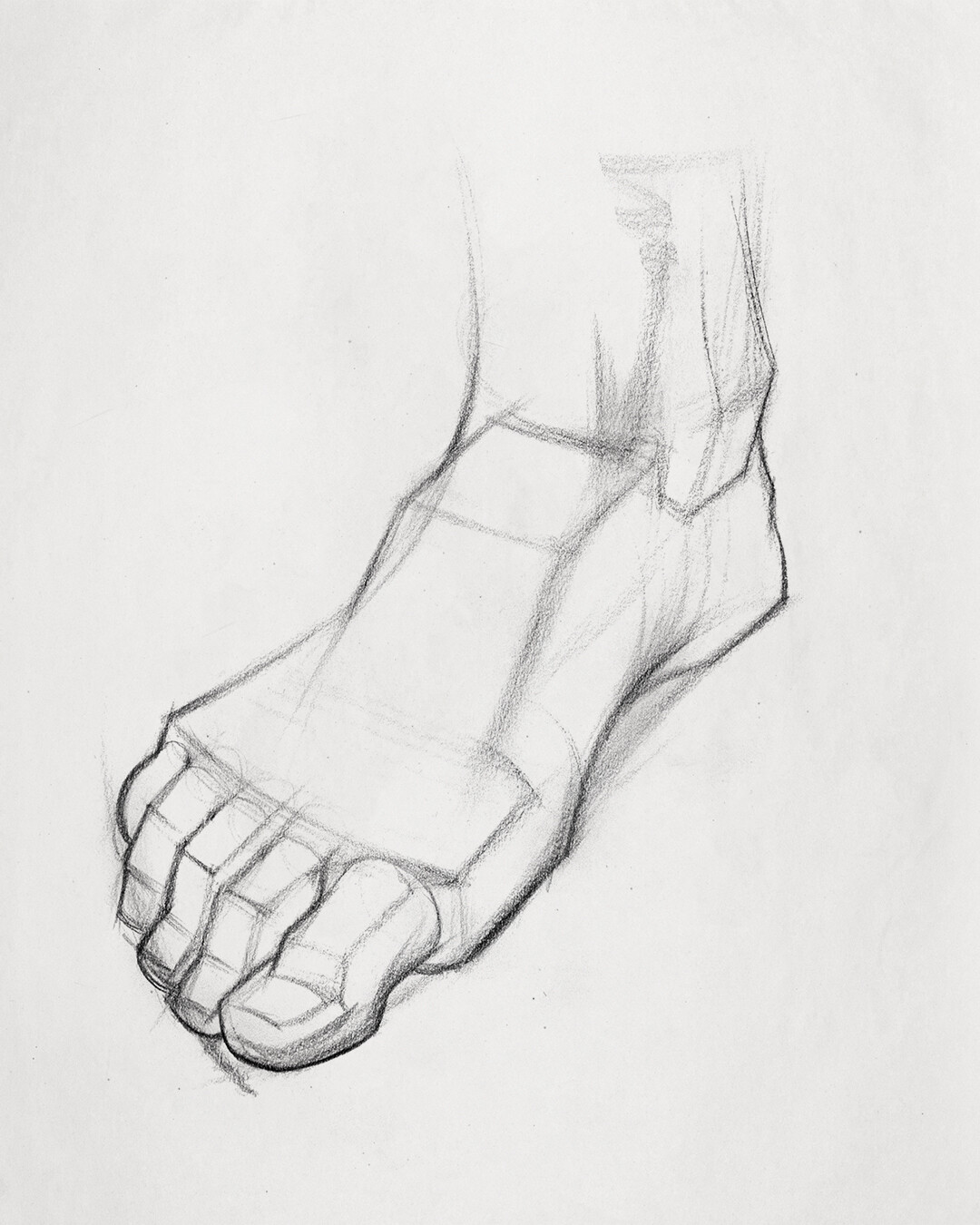 how to draw feet proko