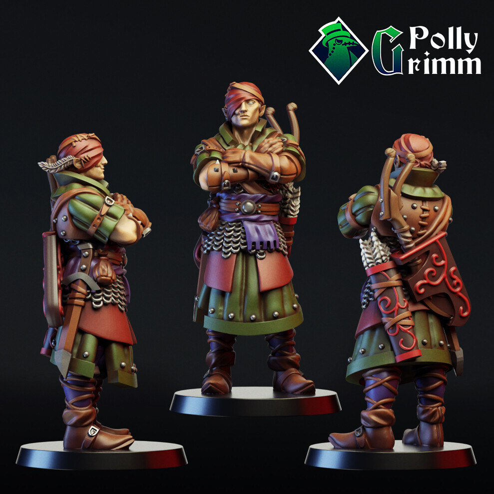 ArtStation - Tabletop miniature elf