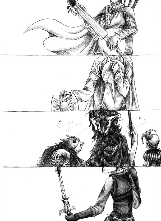 ArtStation - Four Legends (D&D Fan art)