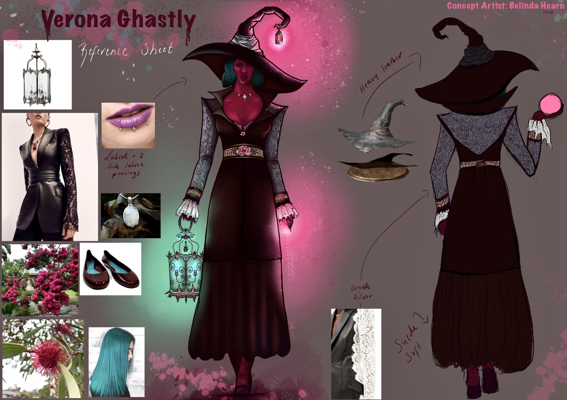 Belinda Hearn - Verona Ghastly Full Costume Concept of Original Character
