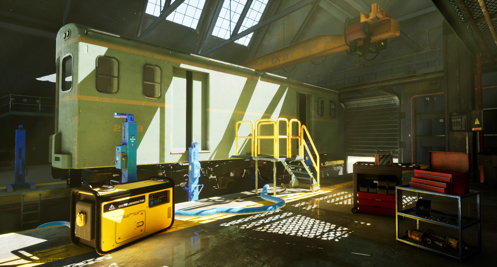 ArtStation - Environment Train Workstation Level Design