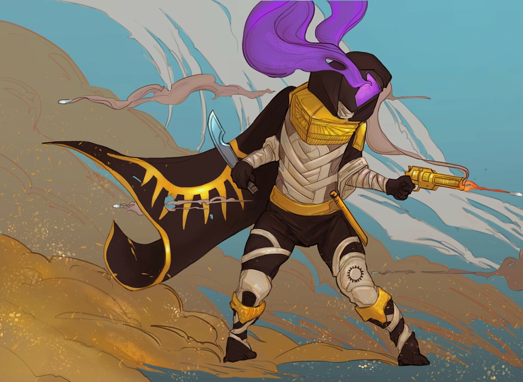 ArtStation - Sand and bullets