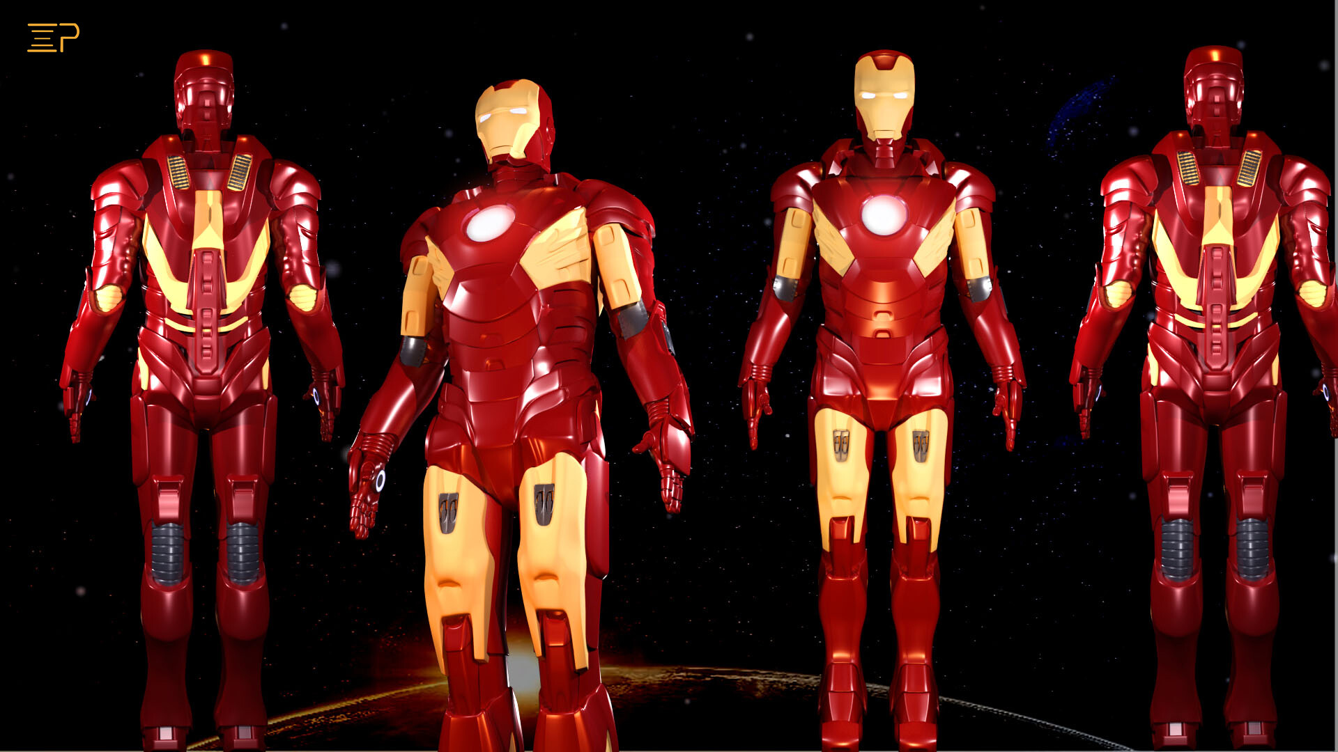 ArtStation - IRON MAN 3D modeling characters