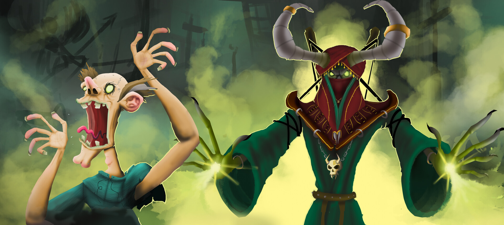 ArtStation - Necromancer and a Husk