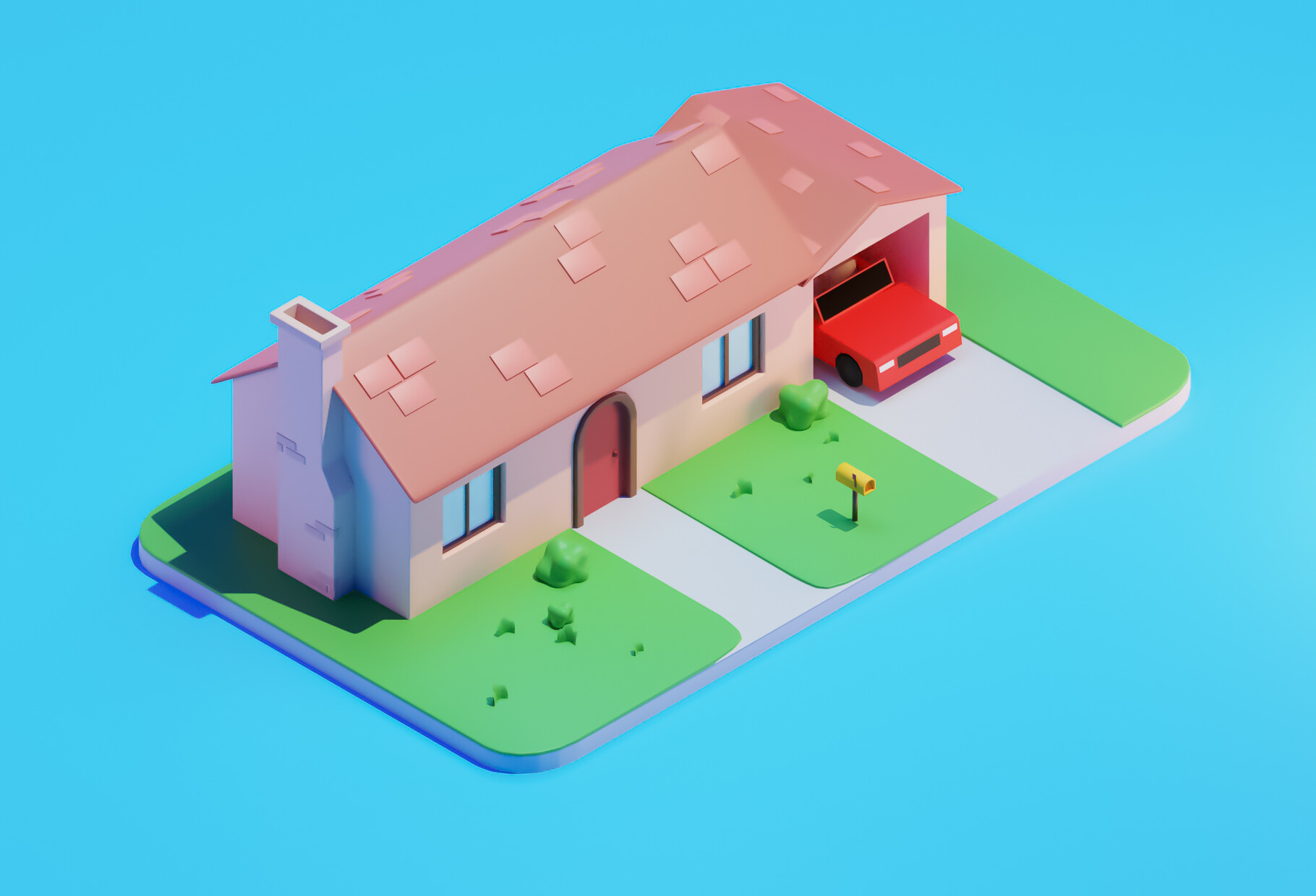 ArtStation - Low Poly House