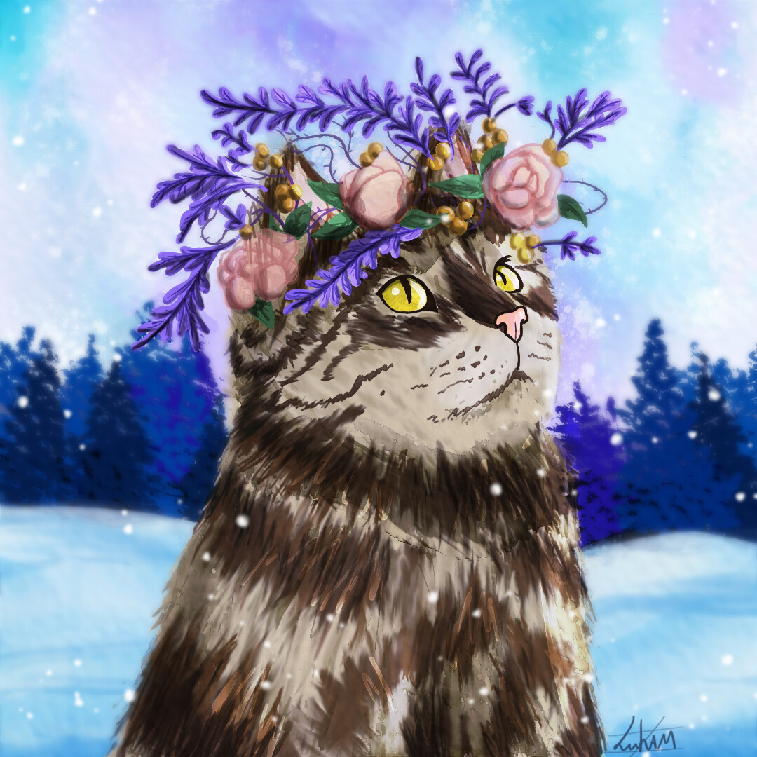 ArtStation - Winter Cat