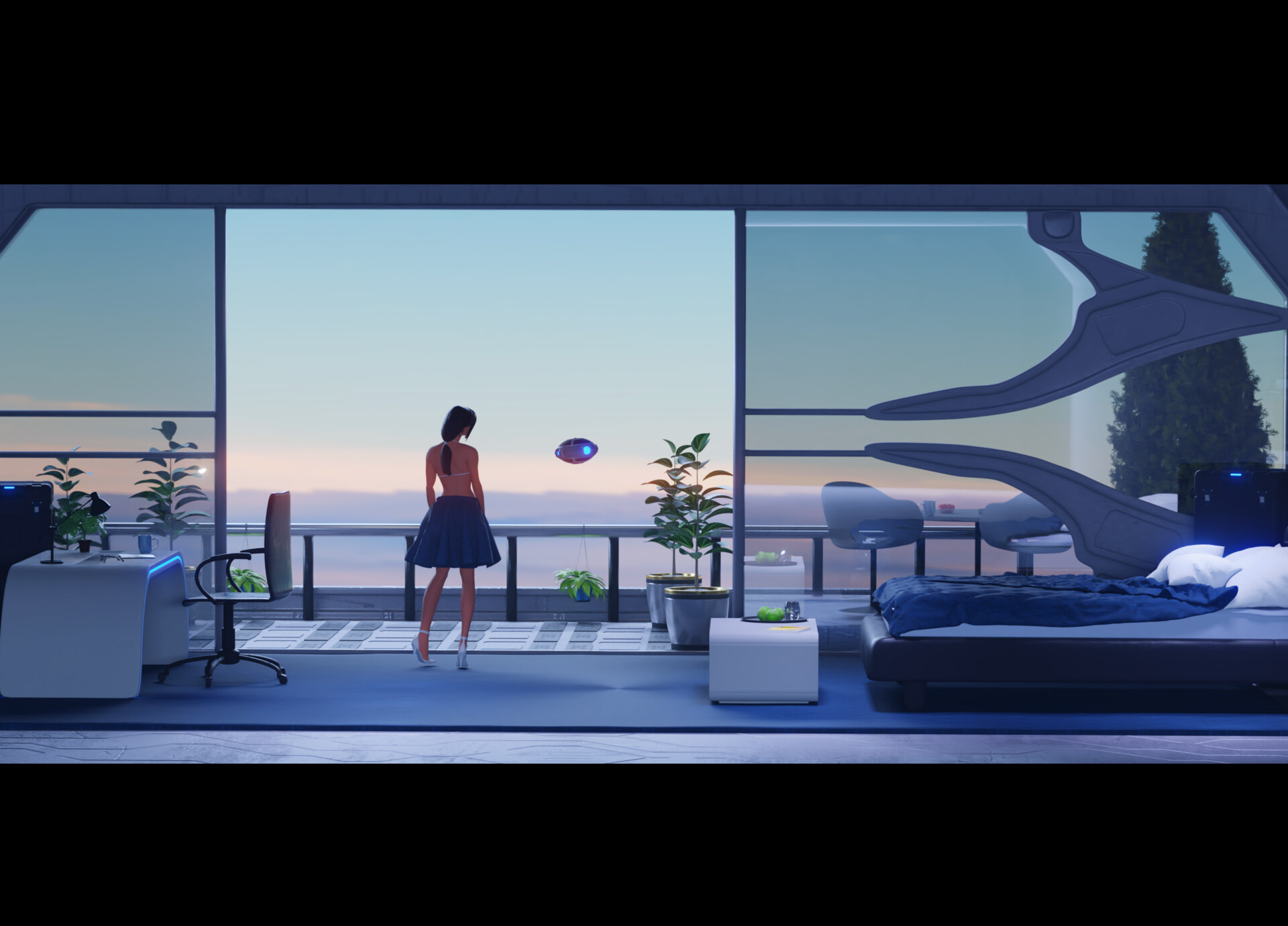 ArtStation - Sci-fi balcony