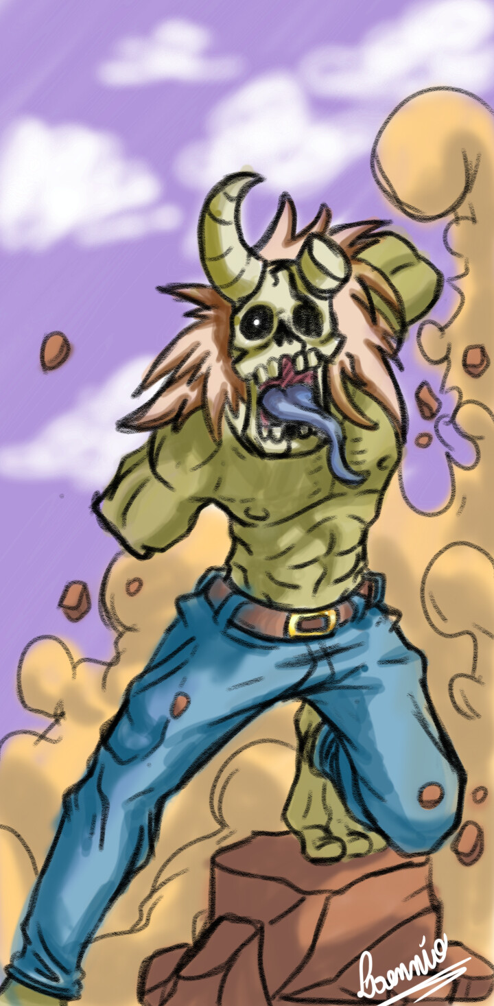 ArtStation - Green demon