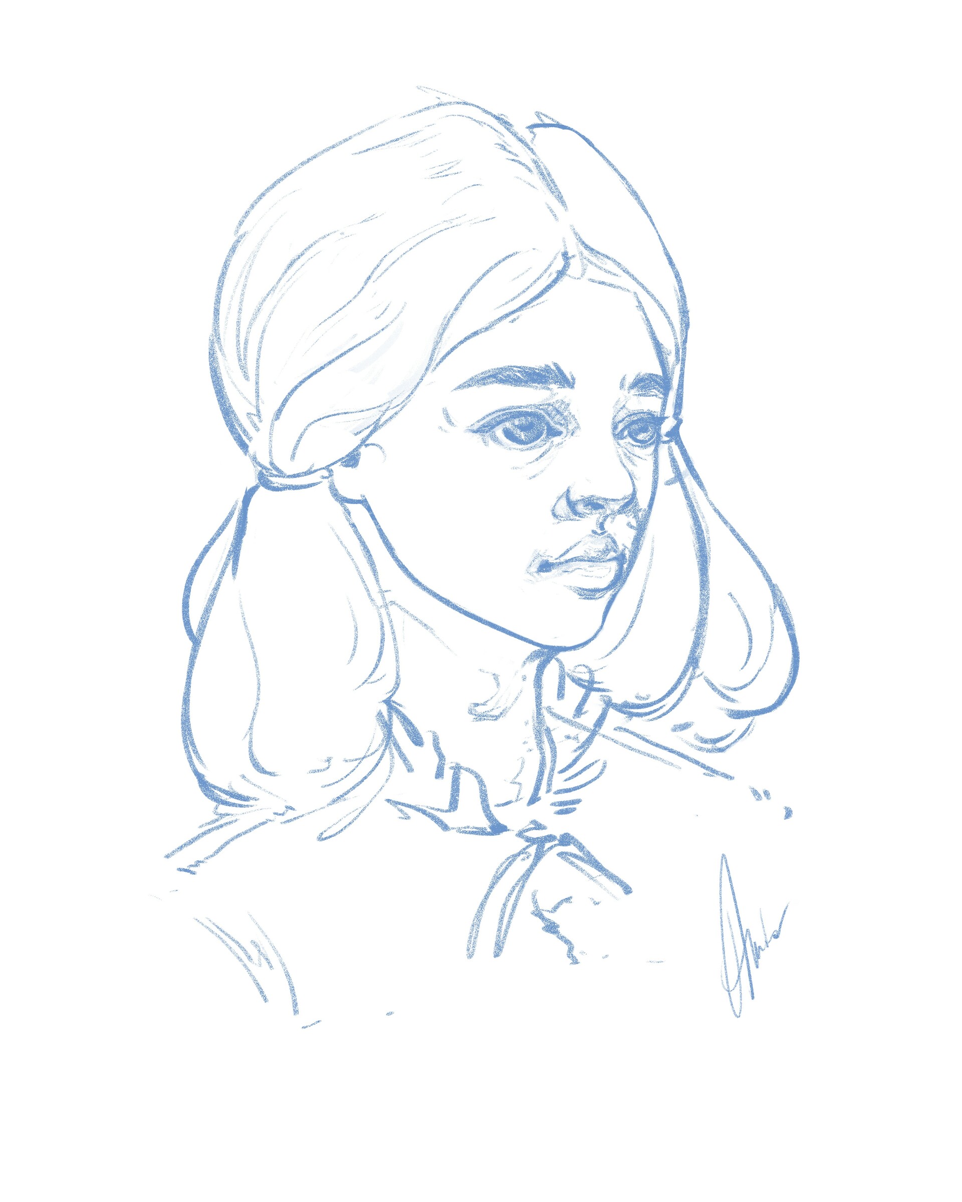 ArtStation - Girl sketch