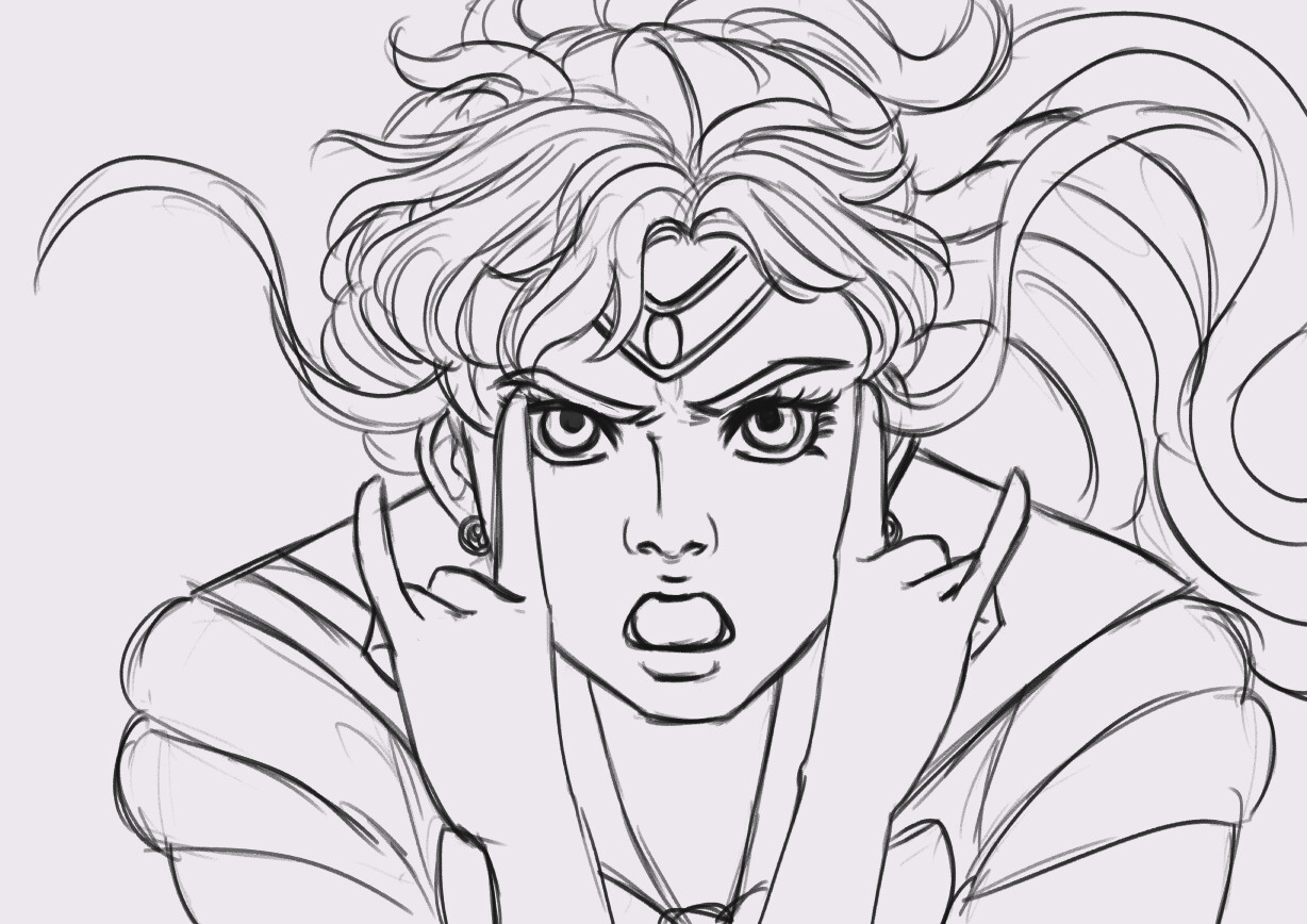 sailor jupiter coloring pages