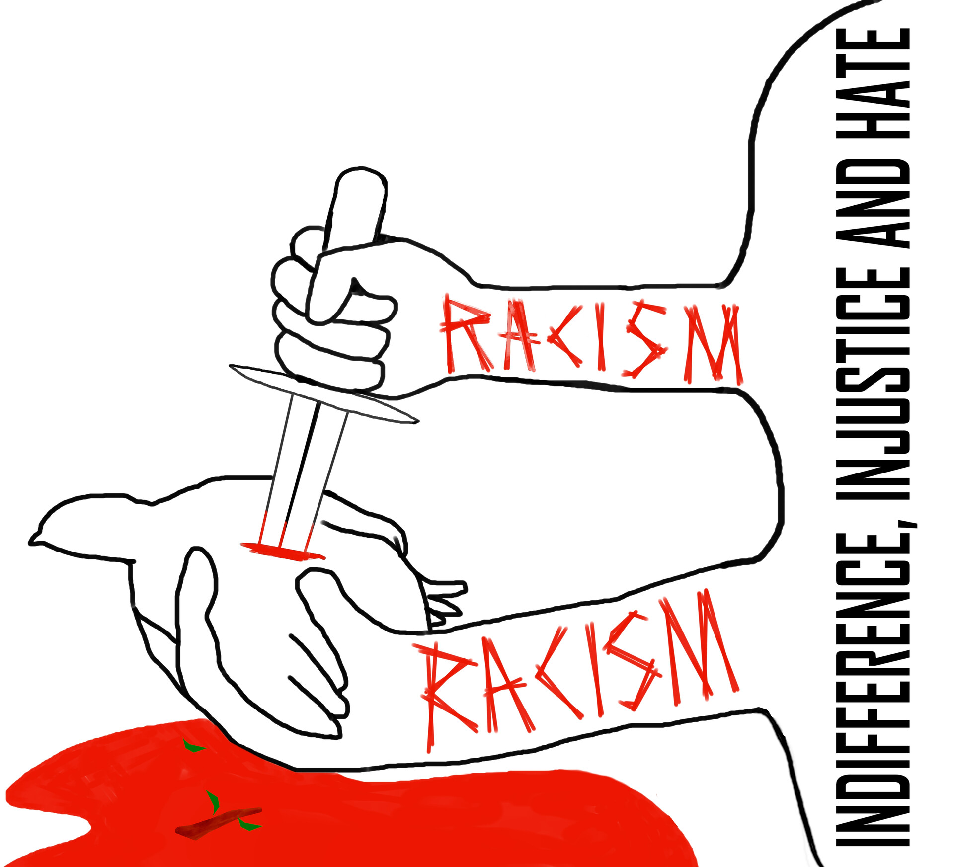 ArtStation - Racism Kills the Dove of Peace