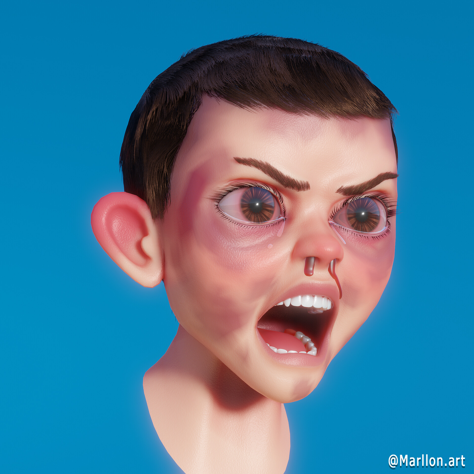 Marllon Santos - Eleven's Fanart Cartoon 3D