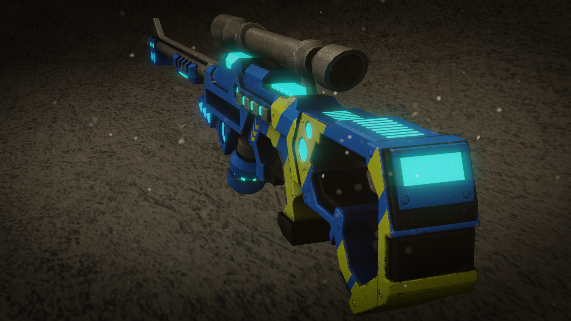 ArtStation - 3D Sci-Fi Lightning Gun [Game Assets] [Created in Blender ...