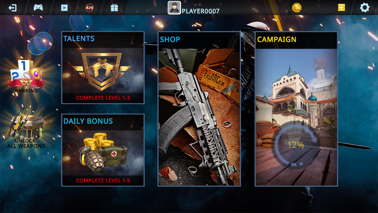 ArtStation - Shooting Game User Interface