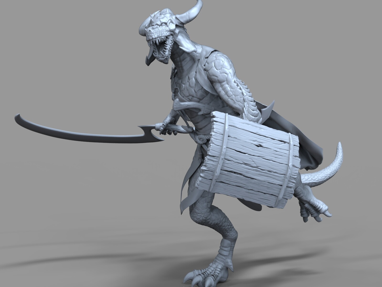 ArtStation - Lizard Soldier WIP