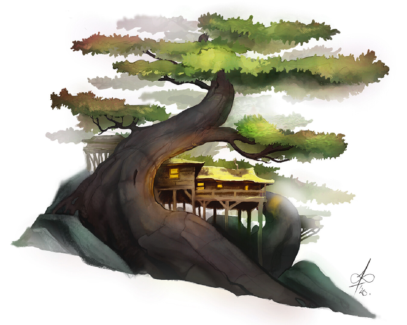 ArtStation - RiverValley Tree House