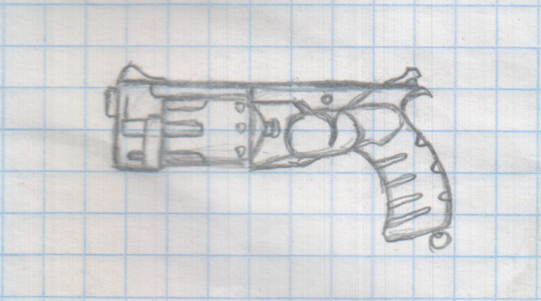 ArtStation - Revolver - design - sketch
