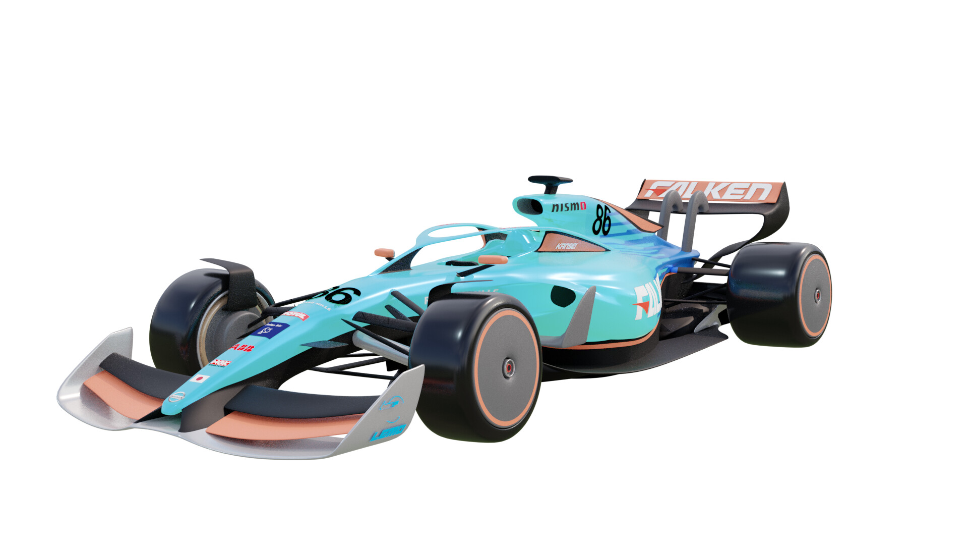 ArtStation - Formula 1 2022 Car - Nissan Falken GP Concept Art