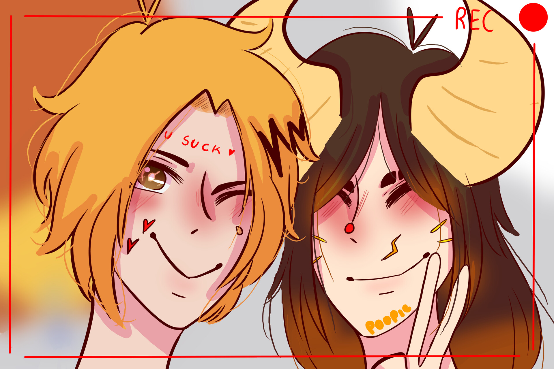 ArtStation - Denki Kaminari and Self Insert OC: Lilith *BNHA Fanart*