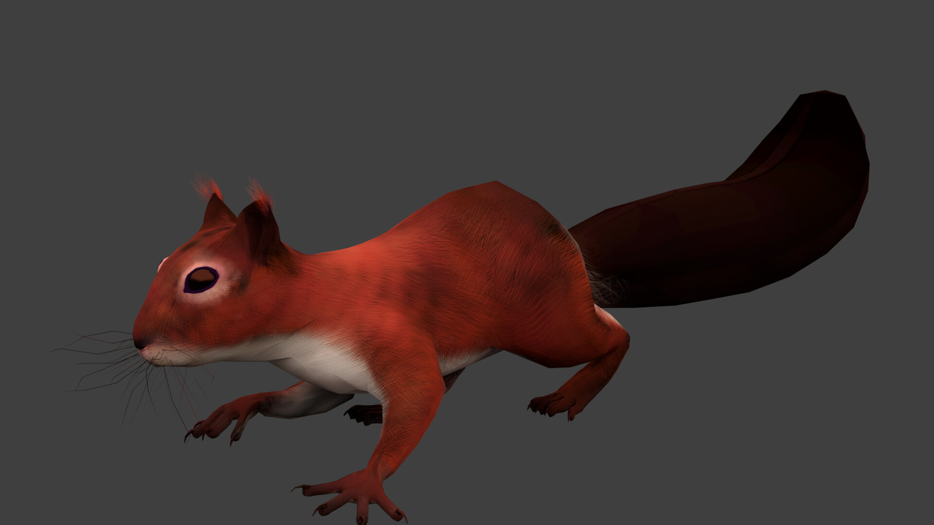 ArtStation - lowpoly squirrel