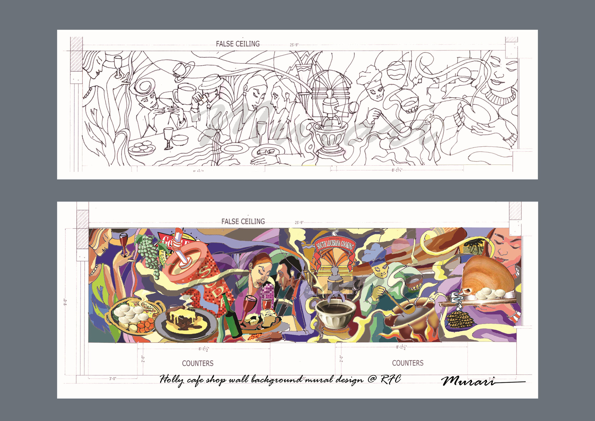 ArtStation - Mural design