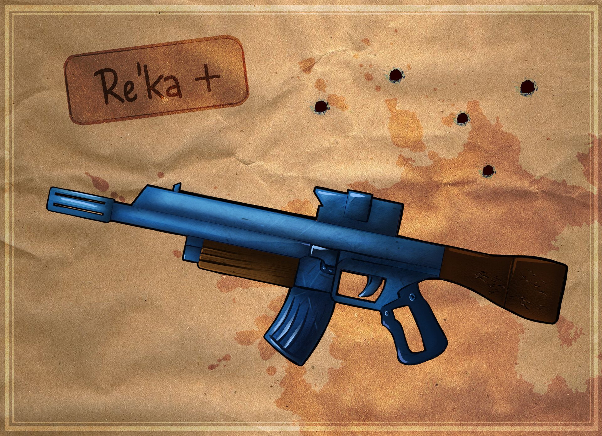 ArtStation - Re'ka + weapon