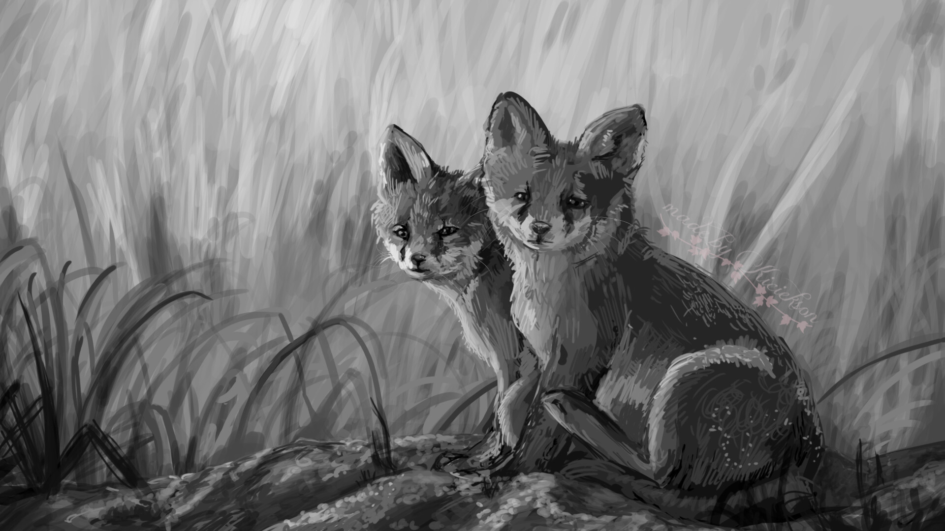 ArtStation - Two Foxes