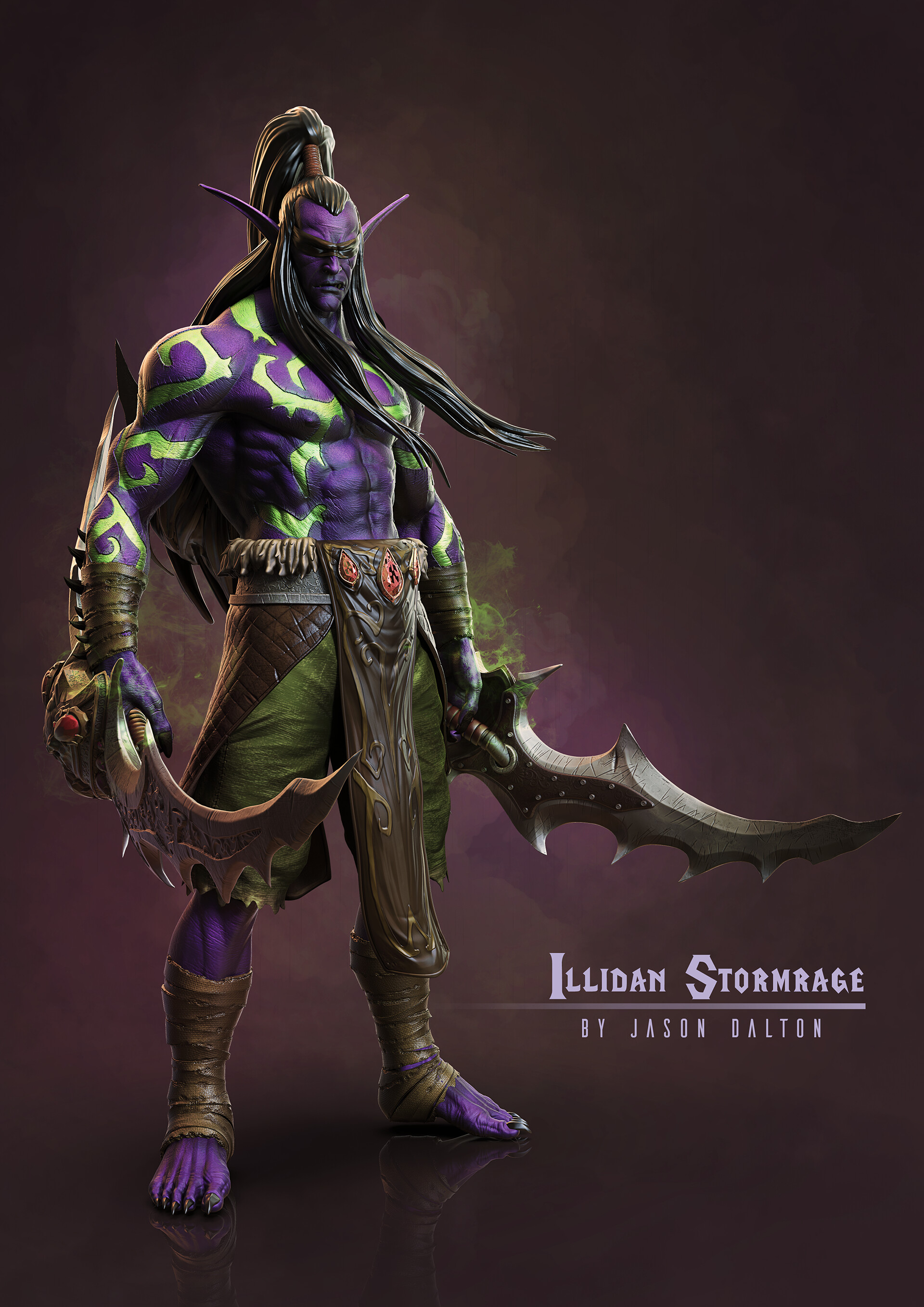 ArtStation - Illidan Redesign/Sculpt for 3D Print