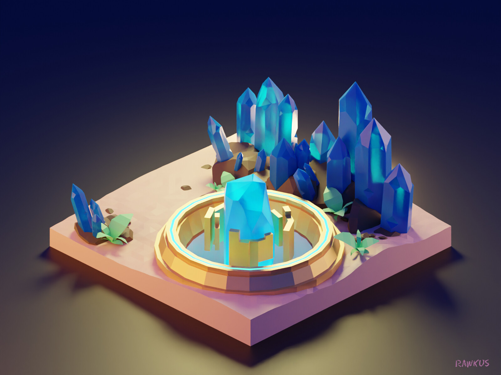 ArtStation - Crystal desert