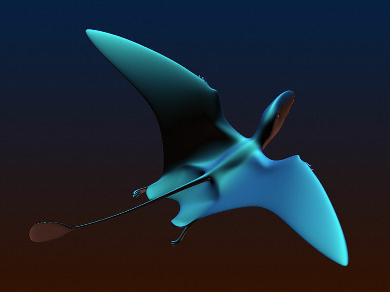 DinoReplicas - 3D Model Works - 3D Printed Dimorphodon Model