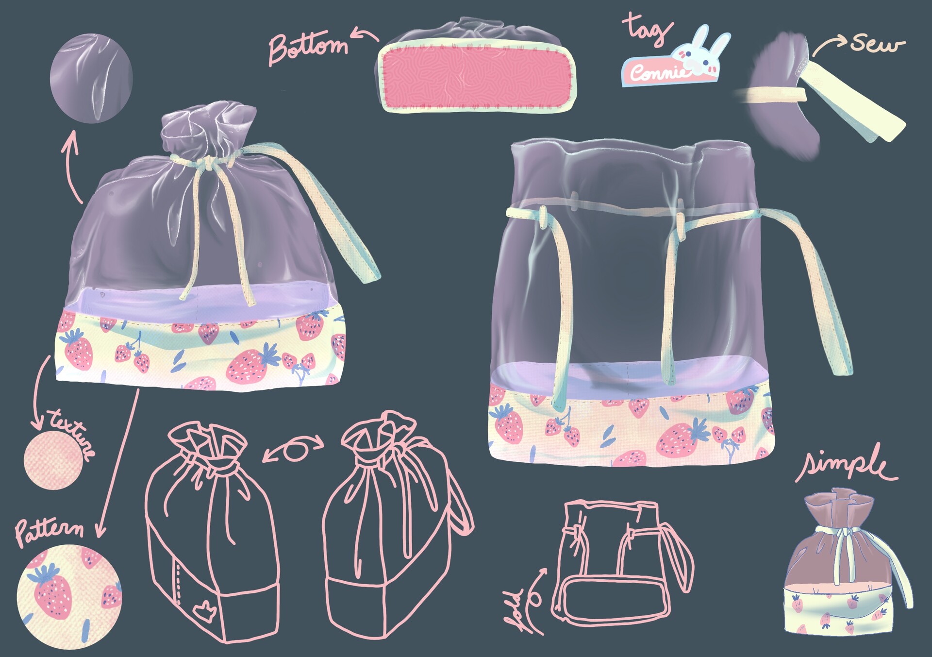 ArtStation - Bag Prop Process